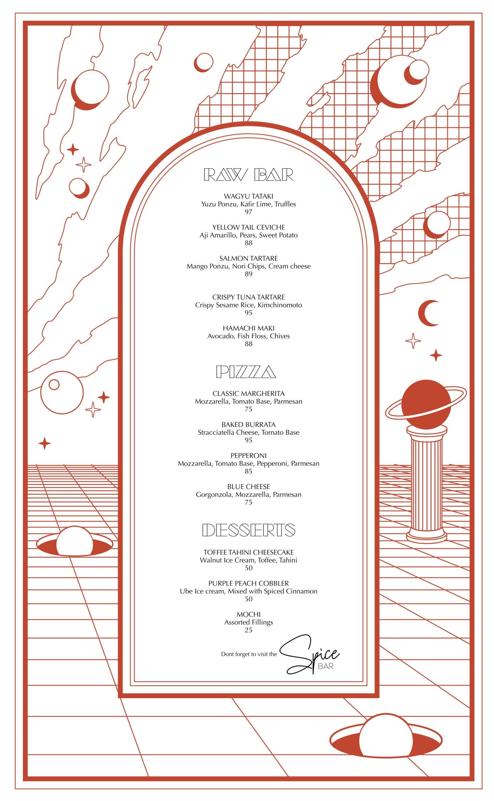 Menus - Citadelle Dubai